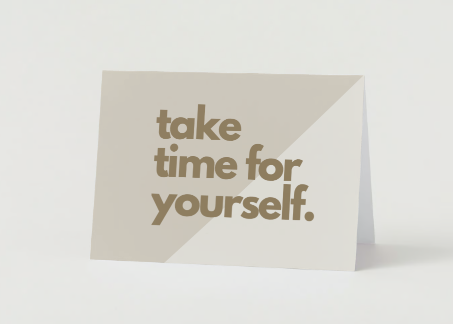 TAKE TIME | Greeting Card – GOLD+WATER CO.
