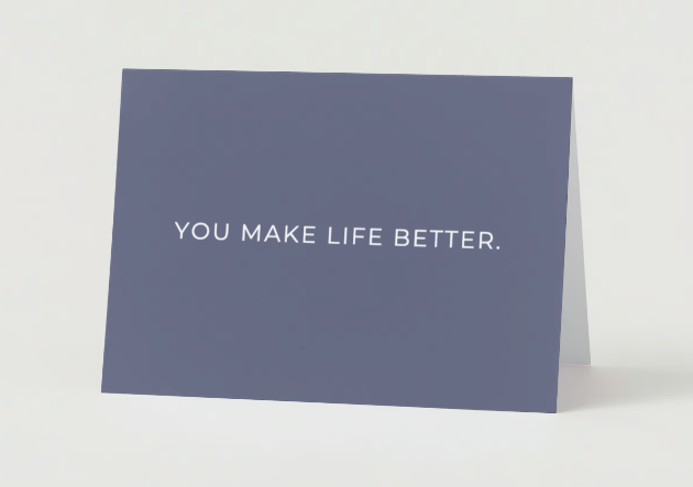 LIFE BETTER | Greeting Card – GOLD+WATER CO.