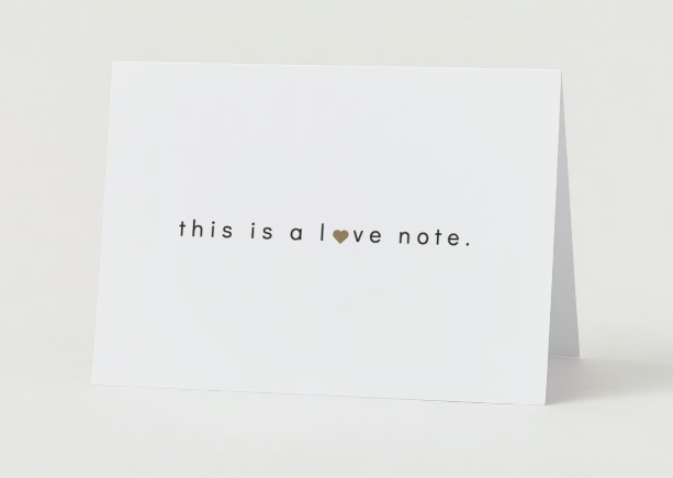LOVE NOTE | Greeting Card – GOLD+WATER CO.